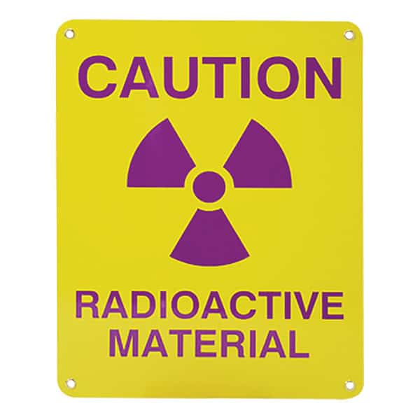 Sign, Caution Radioactive Material | M&L Testing